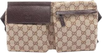 Gucci Sac banane Pre-owned en toile GG - Homme - Pre-owned - Beige - Taille: ONE Size