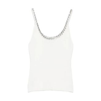 Karl Lagerfeld Femme, Tops, Blanc, Taille: 40 FR Hauts sans manches