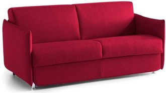 Dmora 3-Sitzer Schlafsofa Cecina, abziehbar, mit Stauraum, Made in Italy, waschbar, 200x95 cm Rot