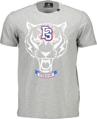 Plein Sport Homme, Sport, Gris, Taille: S T-Shirt Manches Courtes Col Rond