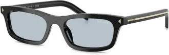 Prada PRD05S16K30W Rectangular-Frame Sunglasses - Black