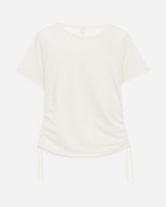 Arket Oberteil Mit Raffung -Wei&szlig;