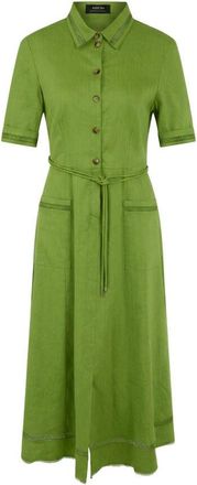 Marc Cain Damen Midikleid aus Leinenmix