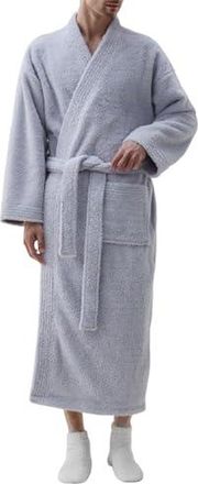 Generic Pyjama Homme Hiver Pyjama Polaire Homme Loose Imprim&eacute; Saison Froide Manches Longues avec Poches Tenue de D&eacute;tente pour la Maison ou en Voyage