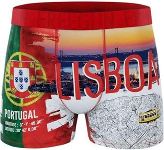 Freegun Boxer Homme Drapeau et Pays du Monde (XXL, Lisboa Portugal)
