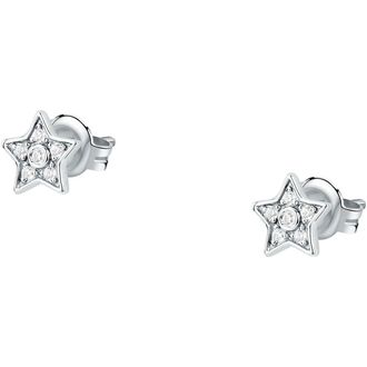 Cleor Boucles doreilles en argent 925/1000 et zircon
