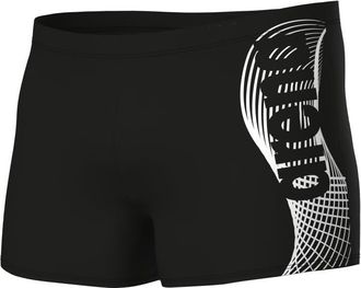 Arena Herren Mens Wake Short Swim Trunks, Schwarz-Weiß, 3