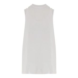 Darkpark Baumwoll-Tanktop mit integriertem Unterhemd - - Tops - Damen - Wei&szlig; - M