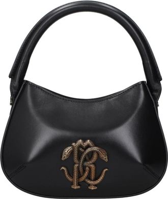 Roberto Cavalli Ledertasche mit Logo - - Bags - Damen - Schwarzk - ONE SIZE