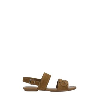 Hogan Femme, Chaussures, Brun, Taille: 36 1/2 EU Flat Sandales