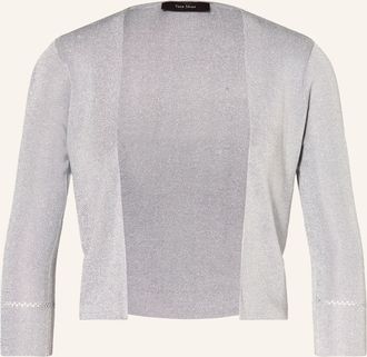 Vera Mont Strick-Bolero Mit 3/4-Arm Und Glitzergarn silber