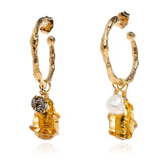 Forte_Forte Femme, Accessoires, Jaune, Taille: ONE Size Boucles doreilles pendantes