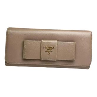 Prada Portefeuille Vintage Pre-owned - Femme - Pre-owned - Beige - Taille: ONE Size