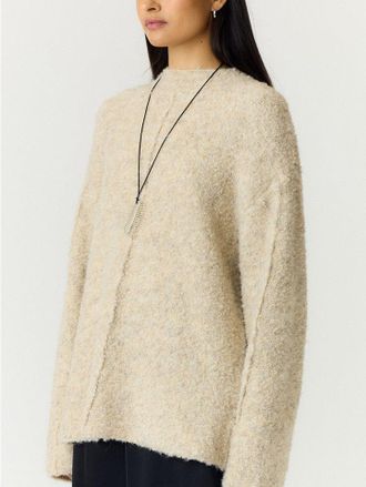 Y.A.S Stehkragenpullover YASPLIRA LS HIGH NECK PULLOVER NOOS Materialmix mit Wolle