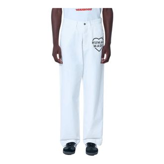 Human Made Logo Sailor Pants Straight-Leg Jeans - - Trousers - Herren - Wei&szlig; - XL