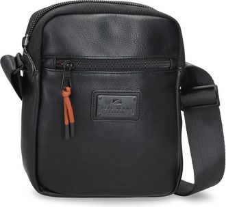 Pepe Jeans London Egham Umhängetasche Schwarz 17x22x6 cms Polyester, Schwarz, Talla única, Umhängetasche