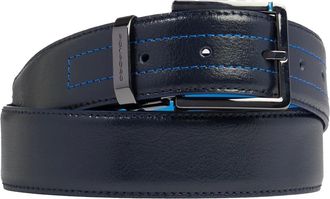 Piquadro Homme, Accessoires, Bleu, Taille: ONE Size Ceinture en cuir avec boucle &agrave; ardillon