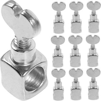 NUOBESTY 10 Stück Teiliges Metall-nadelklemme für Alte Butterfly-nähmaschinen Drehbare Schraubhalterung rutschfeste Fixierung für Präzises Nähen und Vielseitig