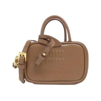Miu Miu Pre-owned Softy Shoulder Bag - Femme - Pre-owned - Brun - Taille: ONE Size