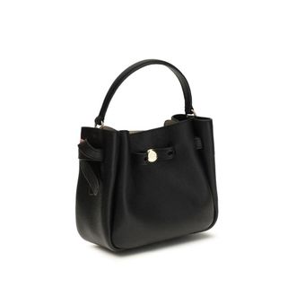 Tory Burch Womens Black Calf Leather Bos Taurus Backet Bag