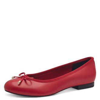 Marco Tozzi Damen Ballerinas mit Schleife Vegan, Rot (Red), 39 EU