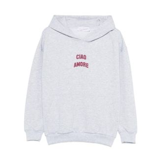 Giada Benincasa Femme, Sweatshirts et sweats &agrave; capuche, Gris, Taille: 36 FR Cotton Sweat &agrave; capuche