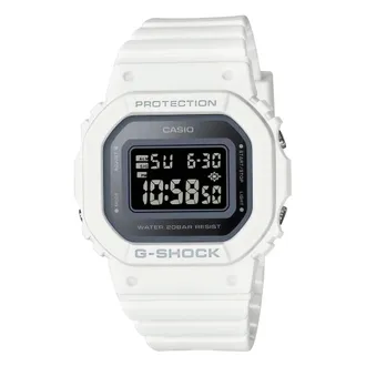 Casio Femme, Accessoires, Blanc, Taille: ONE Size Gmd-S5600-7Er Montre Num&eacute;rique Fine &agrave; Cadran M&eacute;tallique