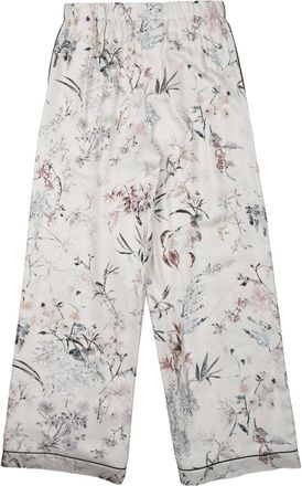 Dior Printed Silk Trousers - White