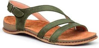 El Naturalista N5811 Nobuck Lavado Kaki/PANGLAO 38 Green Femme Sandales 38