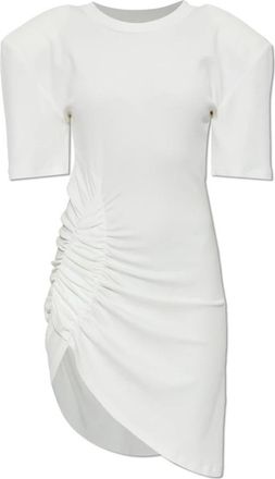 The Mannei Rippstrickkleid mit Drapierung - - Dresses - Damen - Beige - S