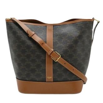 Celine Pre-owned Triomphe Small Bucket Shoulder Bag - - Pre-owned - Damen - Braun - ONE SIZE