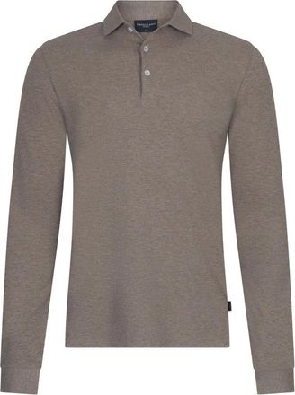 Cavallaro Homme, Tops, Brun, Taille: XL Camicia Polo LS