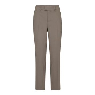 Mos Mosh MOS Mosh, Femme, Pantalons, Gris, Taille: 46 FR Pantalon Falcon Slim-fit avec Plis Press&eacute;s