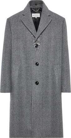 Maison Margiela Check Frayed Coat