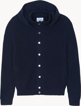 Kujten Blouson à capuche cachemire, 8 fils - Veste Laurent