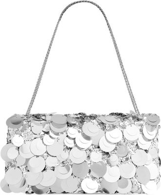 Paco Rabanne Femme, Sacs, Gris, Taille: ONE Size Sequin Chain Shoulder Bag