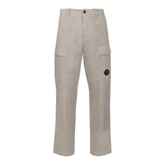C.P. Company Stretch Sateen Regular Cargo Pants - - Trousers - Herren - Beige - L