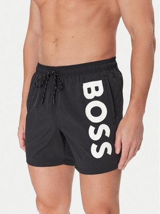 HUGO BOSS Badeshorts Octopus 50514502 Schwarz Regular Fit
