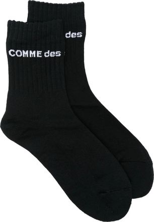 Comme Des Gar&ccedil;ons chaussettes &agrave; logo - Noir