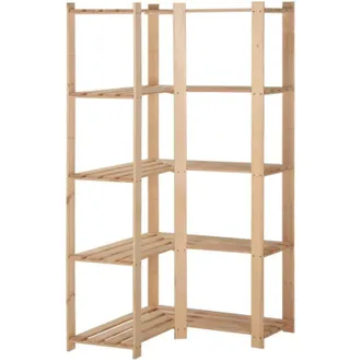 vidaXL Tag&egrave;re dangle de rangement 5 niveaux 82,5x82,5x170 cm Pin Vidaxl