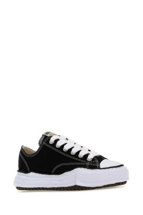 Miharayasuhiro Womens Black Canvas Sneakers