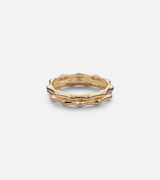 Stone and Strand Ring Bamboo aus 14kt Gelbgold (585/1000)