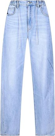 Alexander Wang Femme, Jeans, Bleu, Taille: W26 Jogging Ballon &agrave; Cordon de Serrage en Cristal