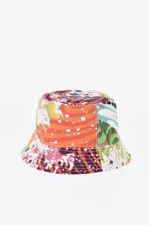 Dsquared2 Patterned Bucket Hat with Embroidered Logo size L