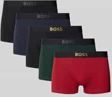 HUGO BOSS Trunks mit Logo-Bund im 5er-Pack