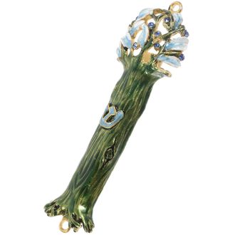 NUOBESTY Veemoon T&uuml;rrolle mit Schriftrolle aus verschlei&szlig;fester Legierung Traditionelle j&uuml;dische T&uuml;rdekoration f&uuml;r Haussegen und Schutz Handgefertigte Abdeckun