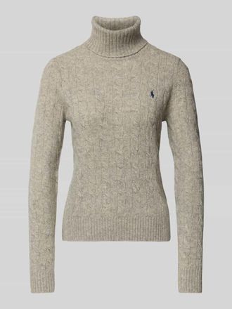 Polo Ralph Lauren Slim Fit Rollkragenpullover mit Label-Stitching