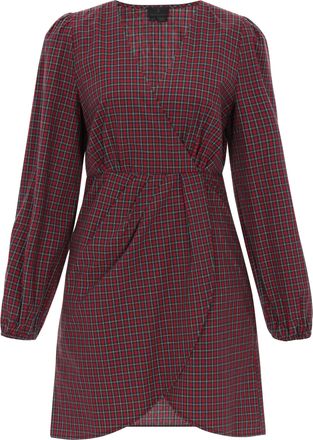 Dreimaster Dreimaster Kleid Frauen Roter Scheck