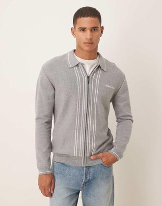 Alma de Ace Zela - Veste en maille - Gris foncé