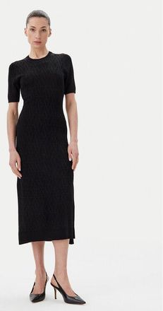 A|X Armani Exchange Strickkleid XW000581 AF12875 FC043 Schwarz Slim Fit